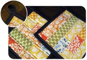 Quilted Patchwork Hot Pads - Sew Mama Sew